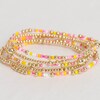 Luna: Neon Party | 14k Gold Filled Seed Bead Custom Size Stretch ...