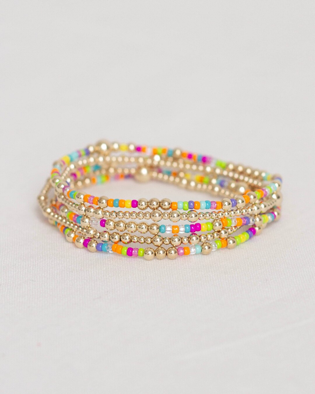 Pool Party: Hello Summer | 14k Gold Filled Bracelet | Tiny Beaded ...