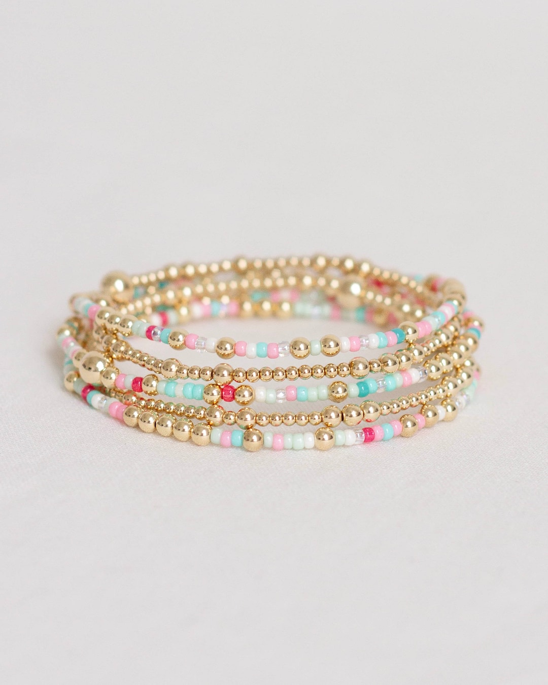 Palm Springs: Hello Summer | 14k Gold Filled Bracelet | Tiny Beaded ...