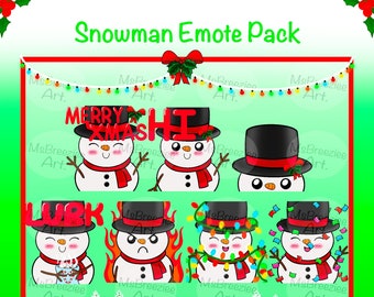 Snowman Lurk Emotes - Etsy