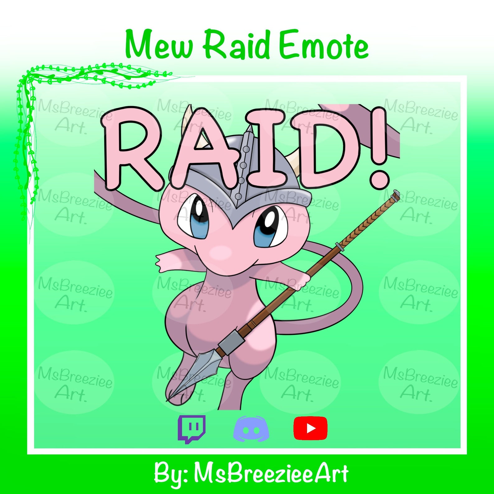 Mew Raid Emote Pokemon Raid Emotes Twitch Emotes Discord - Etsy