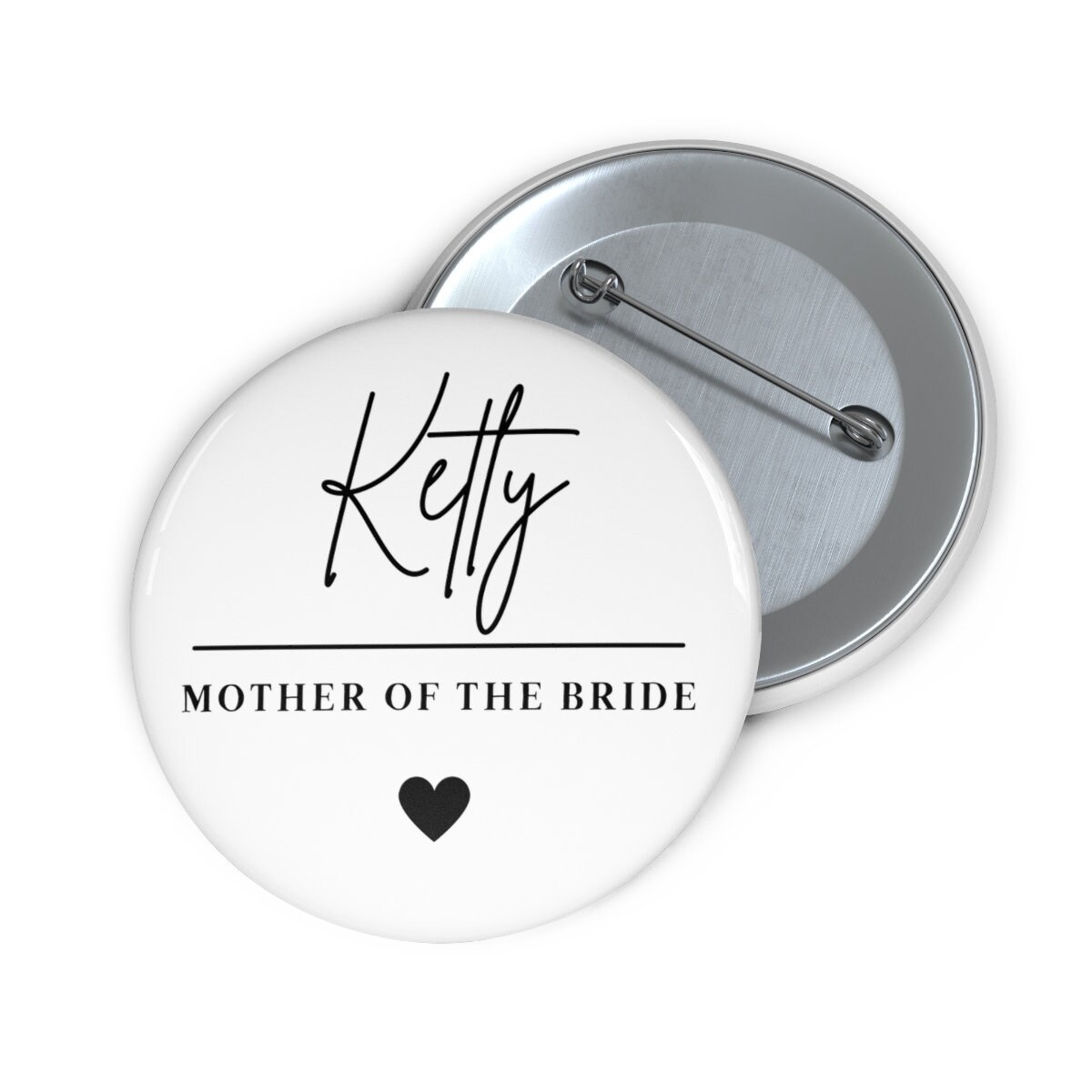 Personalized Wedding Party Name Pins Bridal Party Pin - Etsy