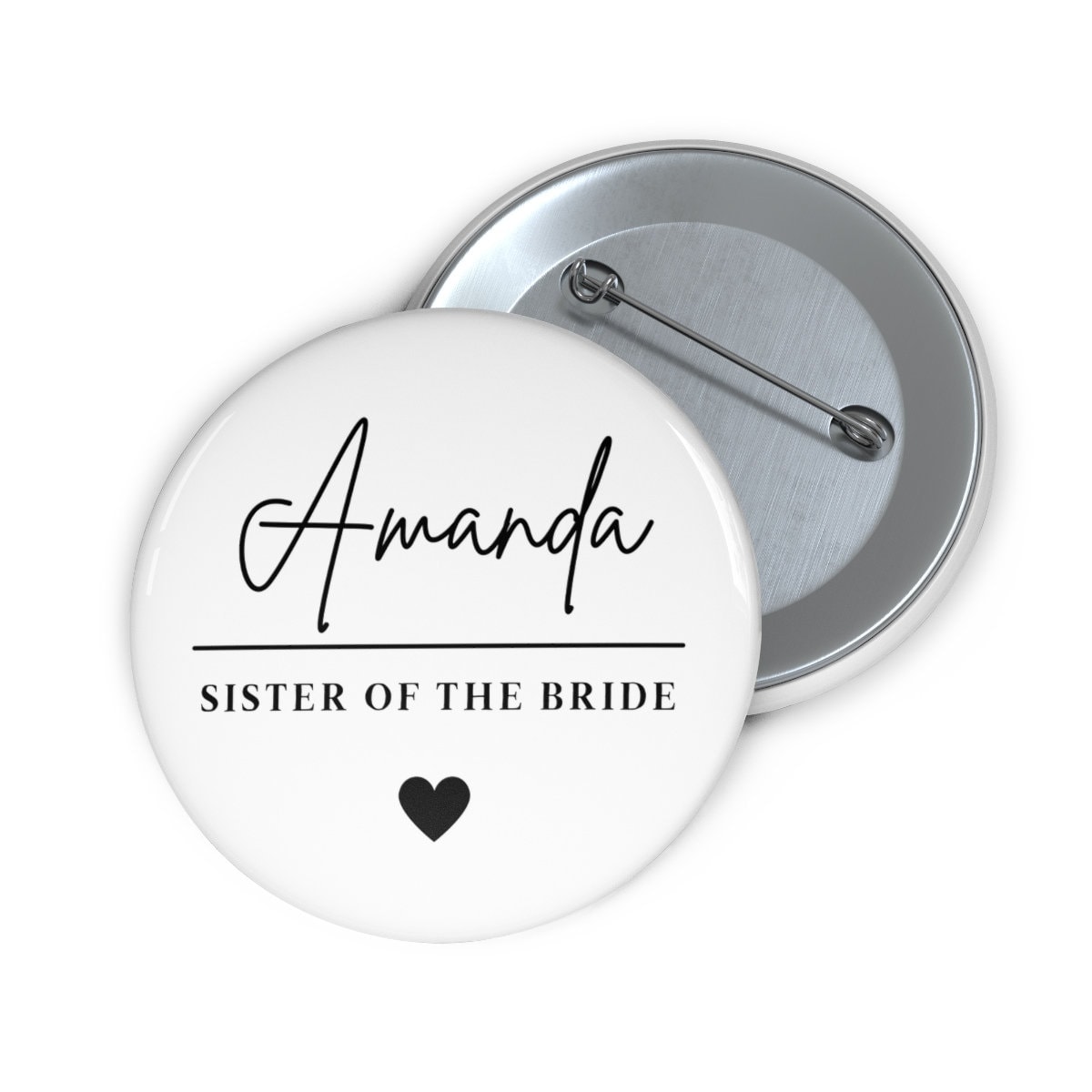 Personalized Wedding Party Name Pins Bridal Party Pin - Etsy