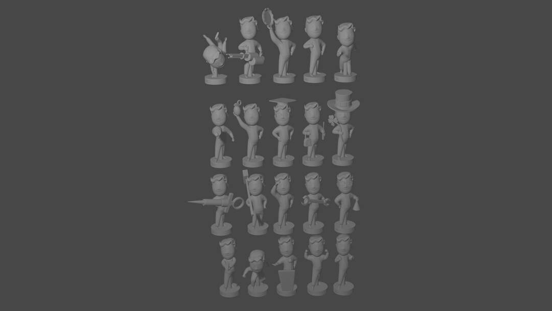 Fallout Bobble Head Set 20 - Etsy