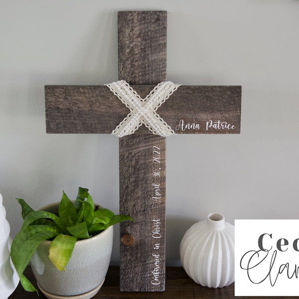 Personalized Wooden Cross - Etsy