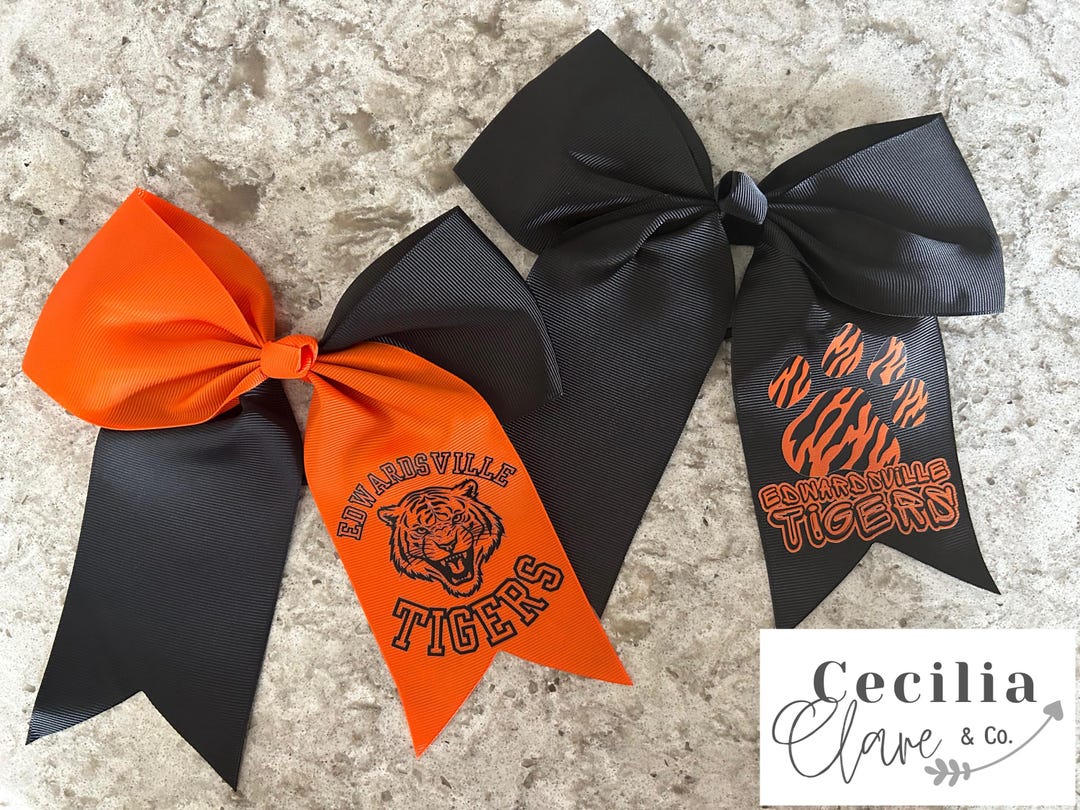 Tigers Cheer Bows, EHS Tigers - Etsy