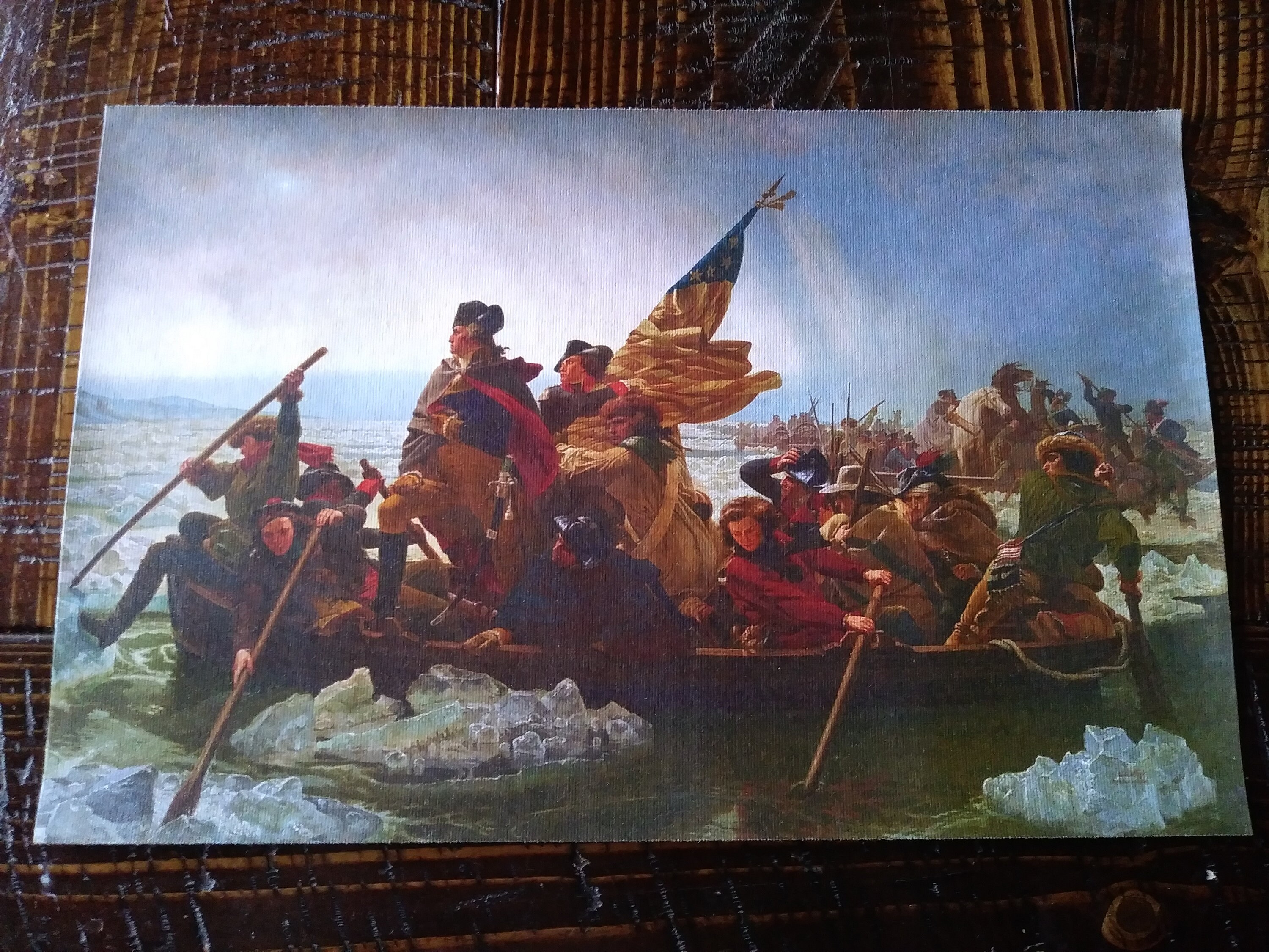 George Washington Crossing the Delaware 11x17 REAL CANVAS Giclee Print ...