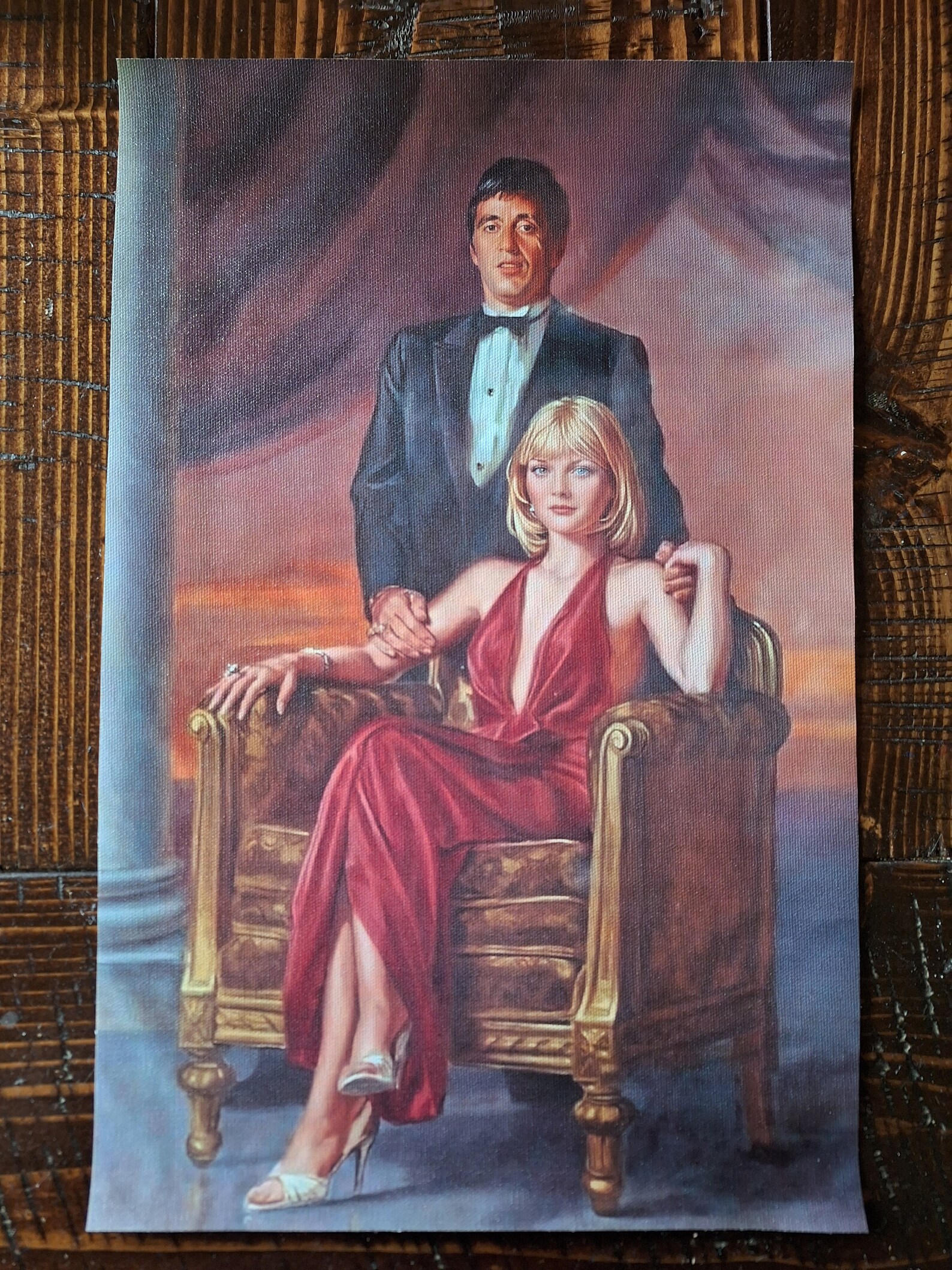 Scarface REAL CANVAS Art Print! 11"x17" Gloss Finished! Pacino! - Etsy