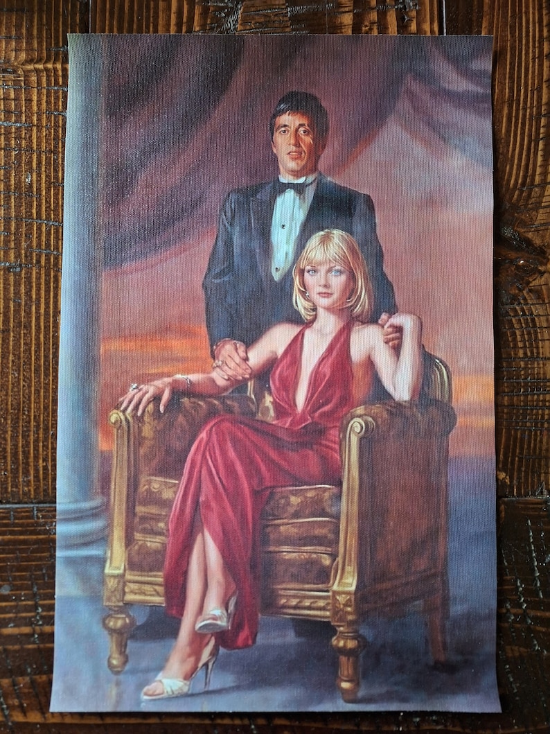 Scarface REAL CANVAS Art Print 11x17 Gloss Finished Pacino - Etsy