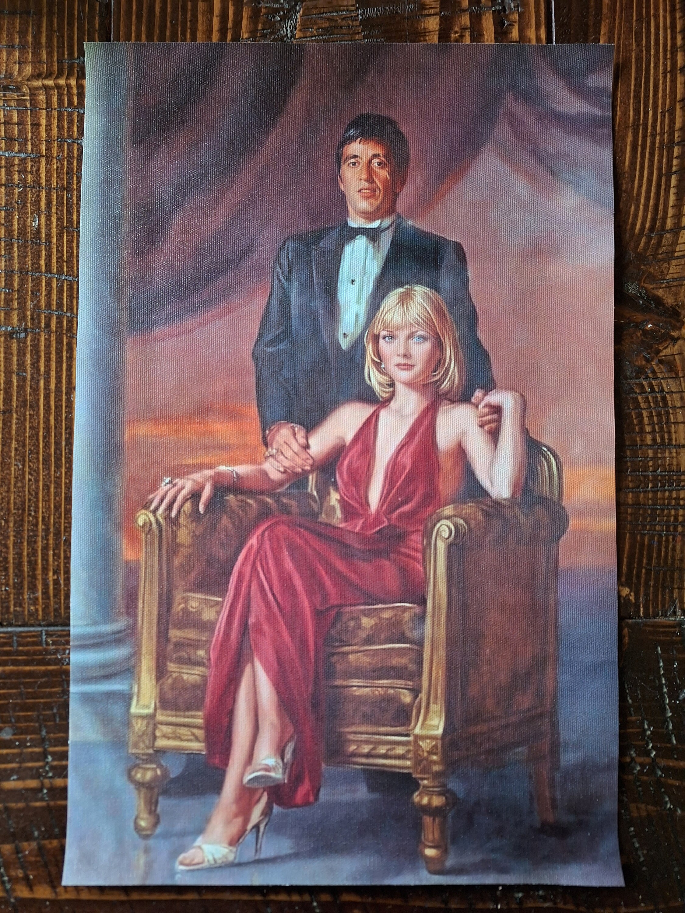 Scarface REAL CANVAS Art Print 11x17 Gloss Finished Pacino - Etsy