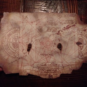 The Goonies REAL CANVAS Map! Gloss Finished Giclee Art Print!!! - Etsy