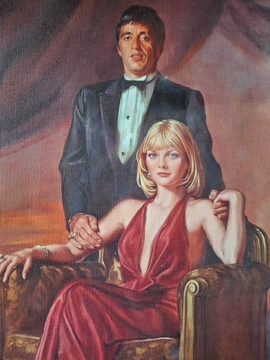 Scarface REAL CANVAS Art Print 11x17 Gloss Finished Pacino - Etsy