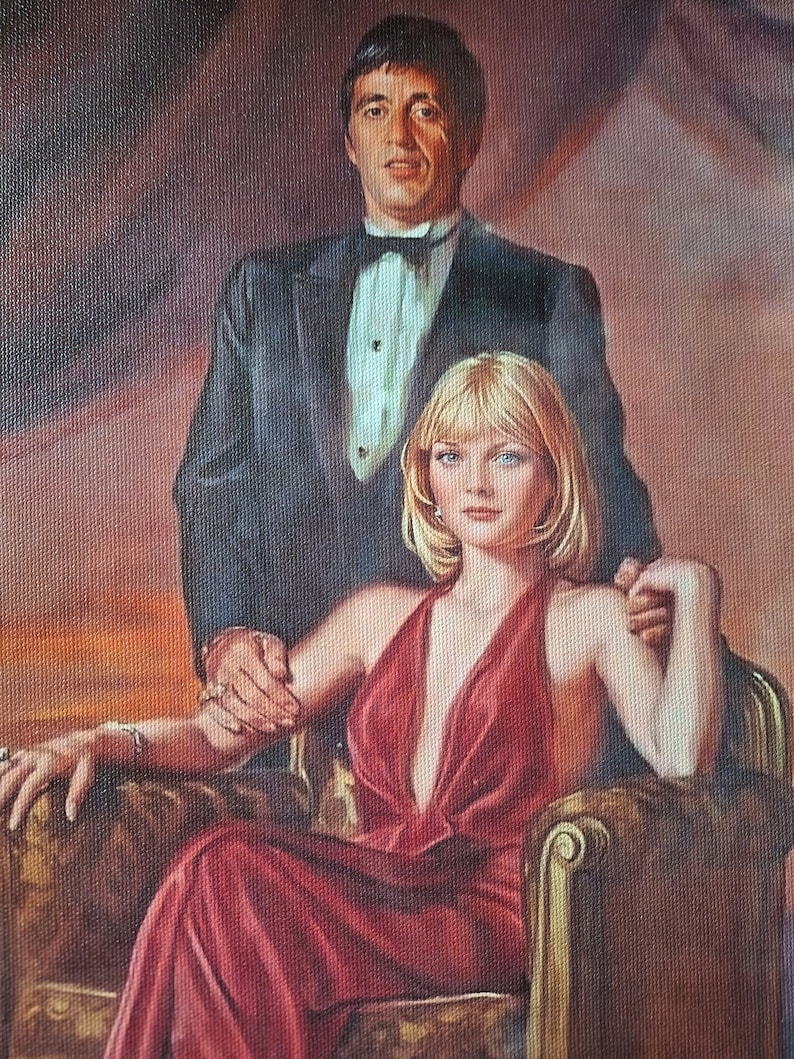 Scarface REAL CANVAS Art Print! 11"x17" Gloss Finished! Pacino! - Etsy