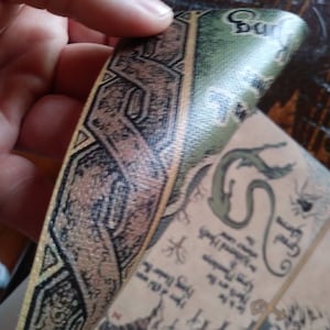 LOTR Hobbit Thror's Map CANVAS ART Print Lord of the Rings Middle Earth ...