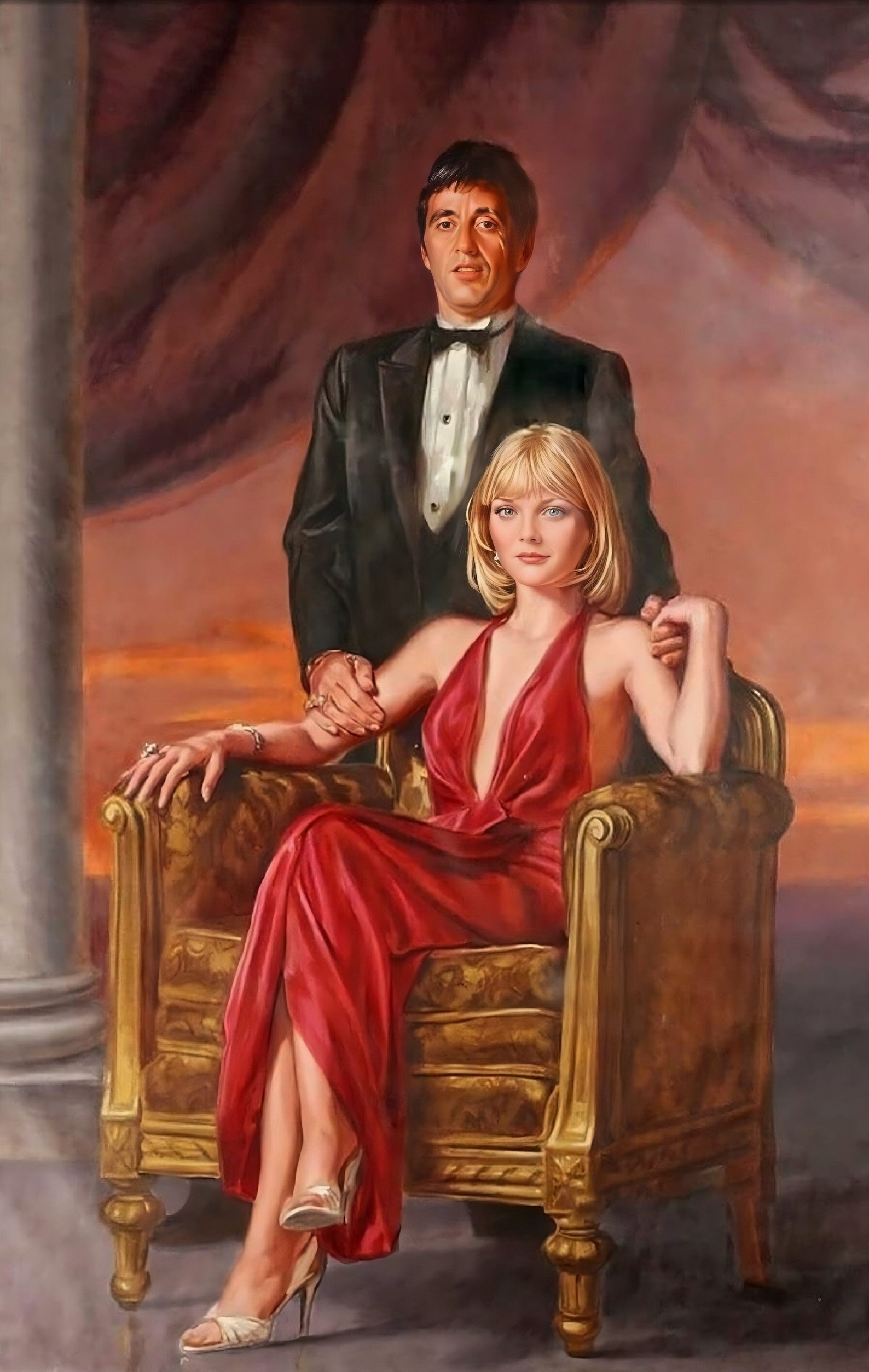 Scarface REAL CANVAS Art Print! 11"x17" Gloss Finished! Pacino! - Etsy