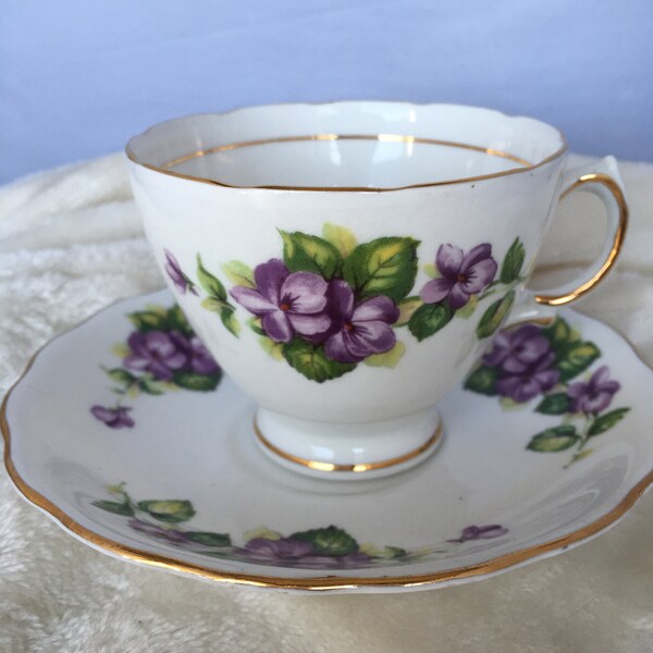 Violet Tea Cup - Etsy
