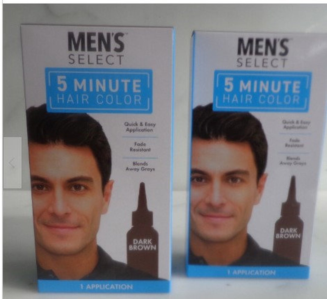 2 BOXES MEN'S Select 5 Minutes Hair Color Dark Brown - Etsy