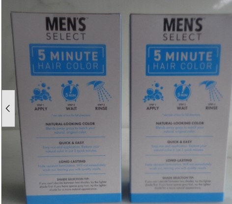 2 BOXES MEN'S Select 5 Minutes Hair Color Dark Brown - Etsy
