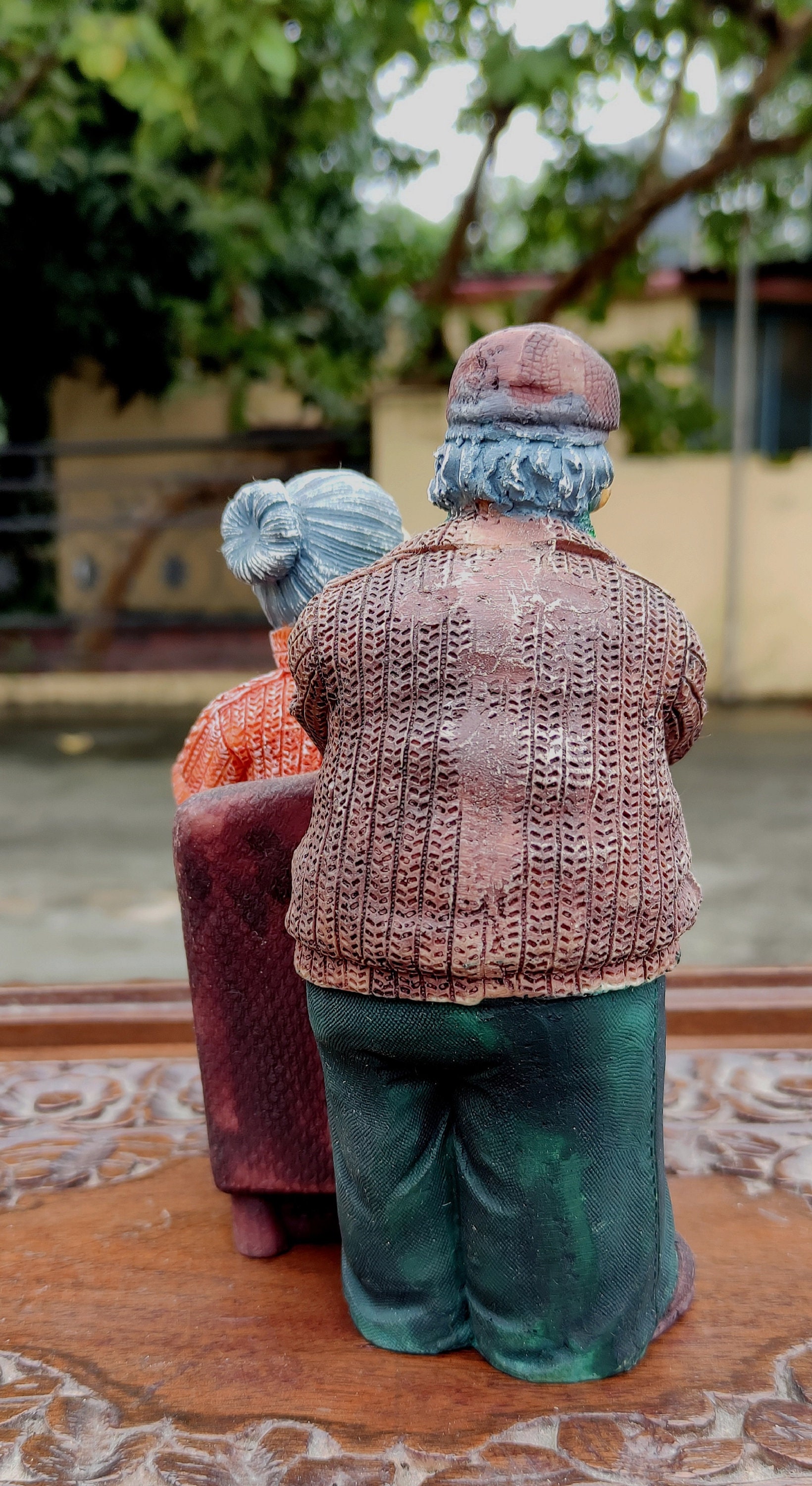 Old Couple Figurine Vintage Elderly Couple Grandmother - Etsy Australia