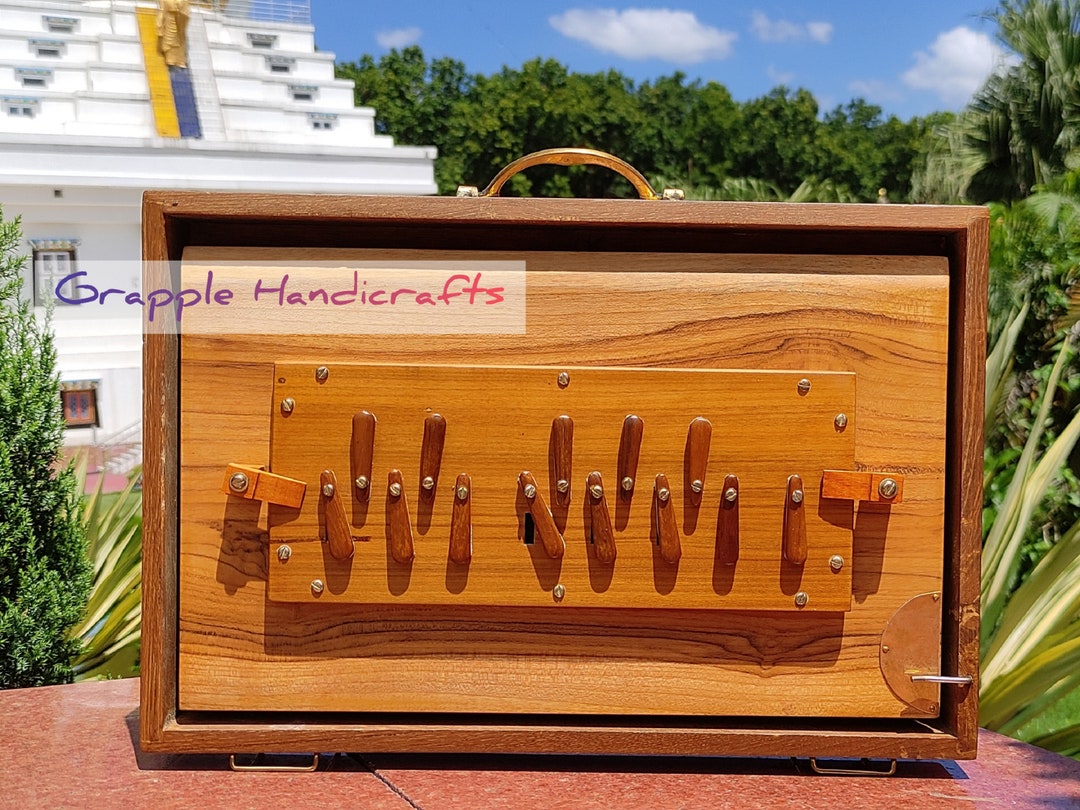 Shruti Box With 13 Note Tuned 440 Hertz / Padded Carry Bag / Made by ...