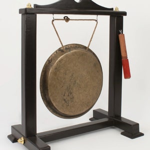 Suspended Bronze Gong With Wooden Mallet | Bronze & Wood | Handmade ...