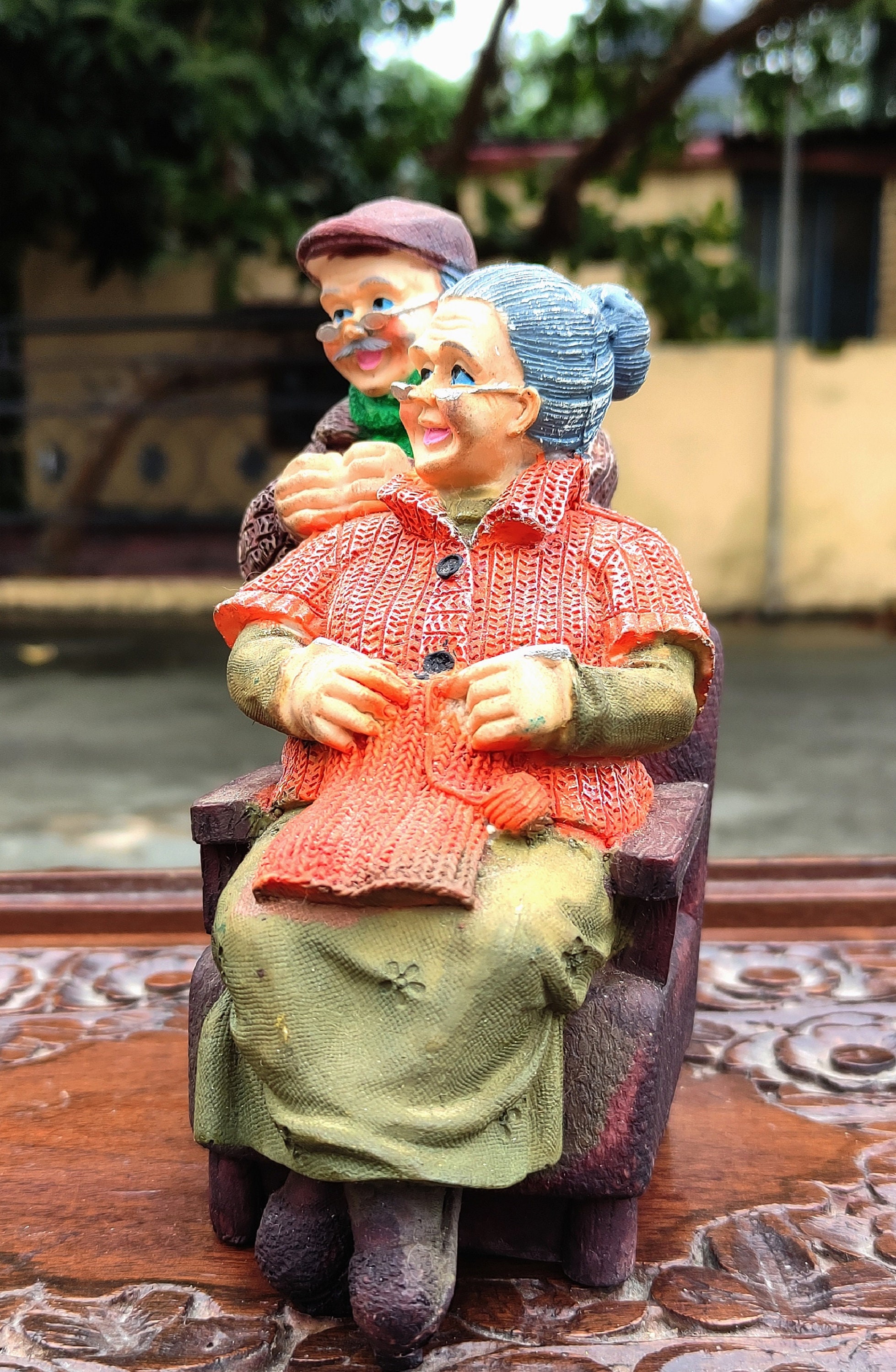 Old Couple Figurine Vintage Elderly Couple Grandmother - Etsy Australia