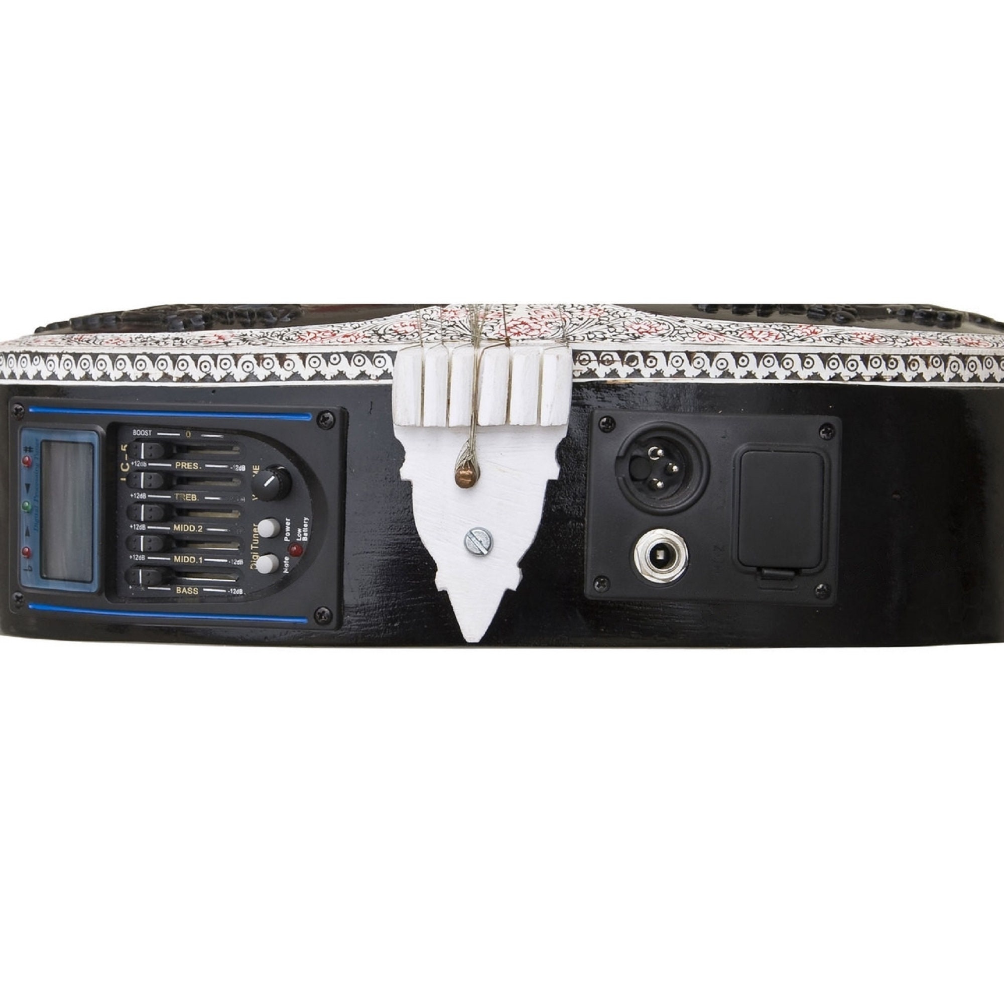 MKS Electric Sitar Professional Sitar Tun Wood Digital Equalizer Dark ...