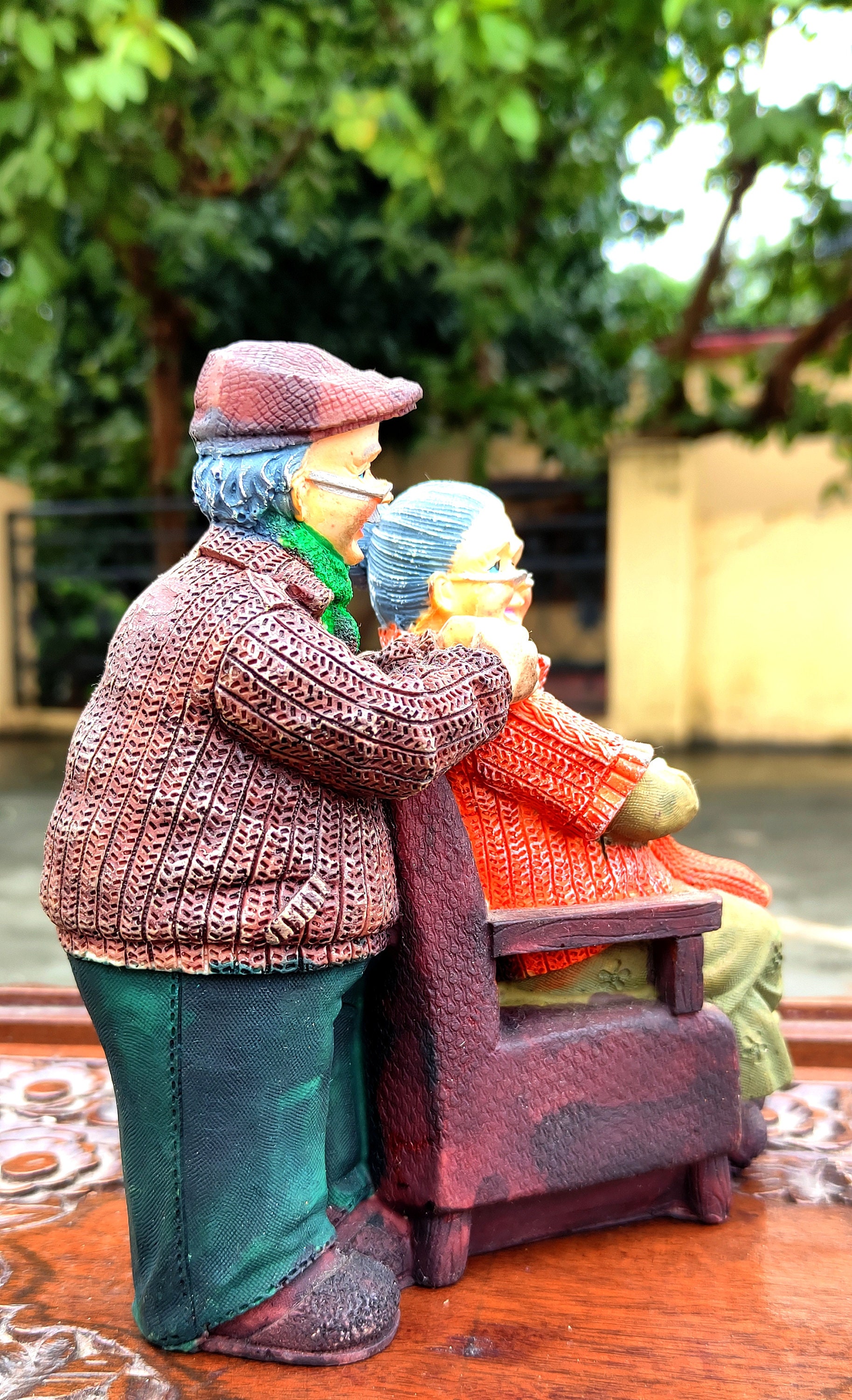 Old Couple Figurine Vintage Elderly Couple Grandmother - Etsy
