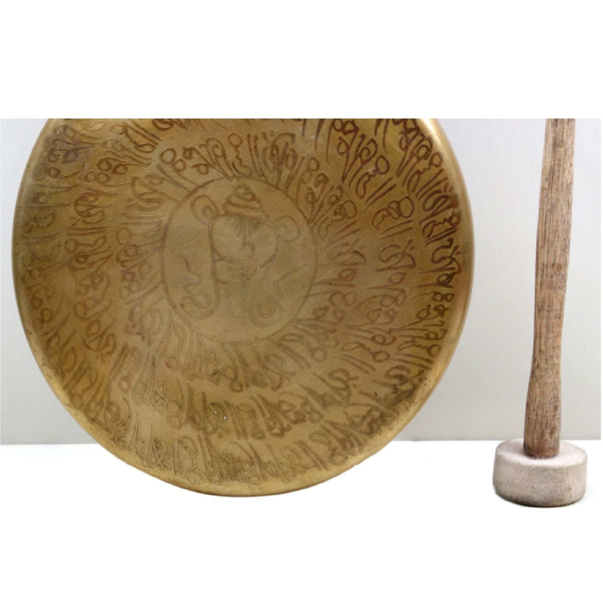 Wind Brass Gong With Beater Handmade Brass Gong the Sacred Meditational ...
