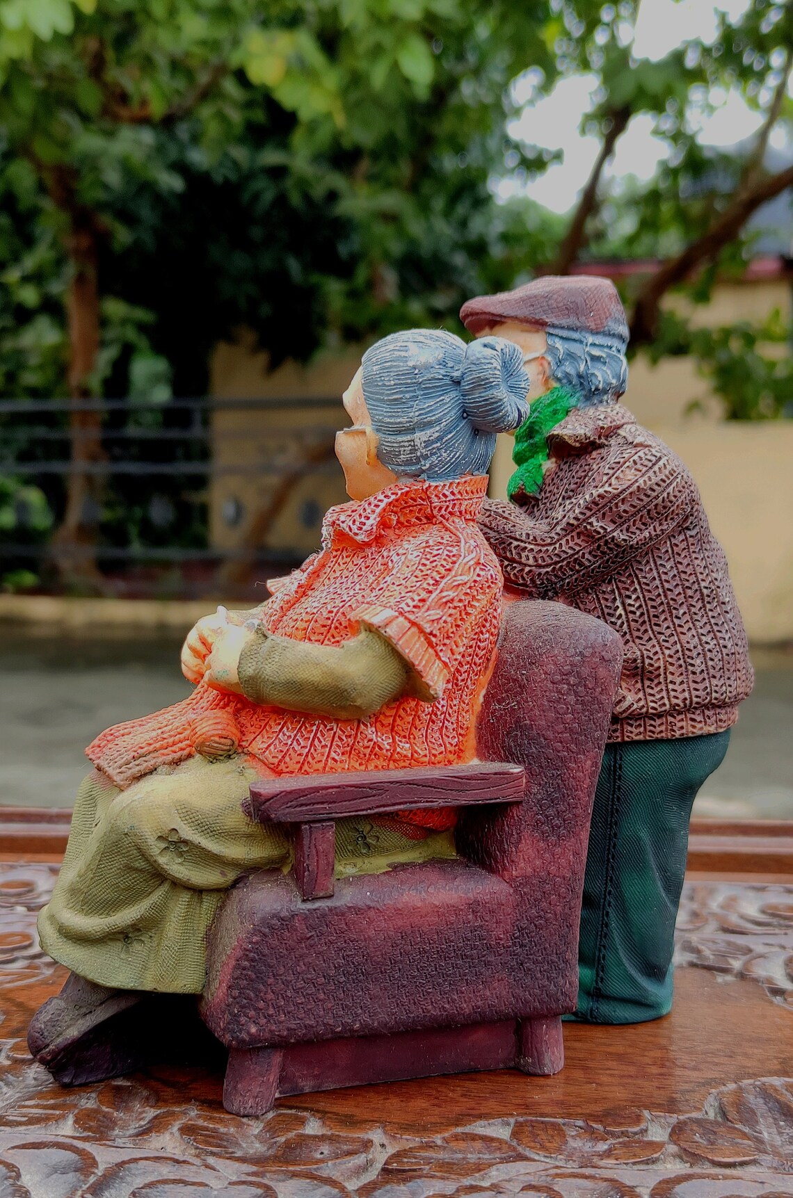 Old Couple Figurine Vintage Elderly Couple Grandmother - Etsy