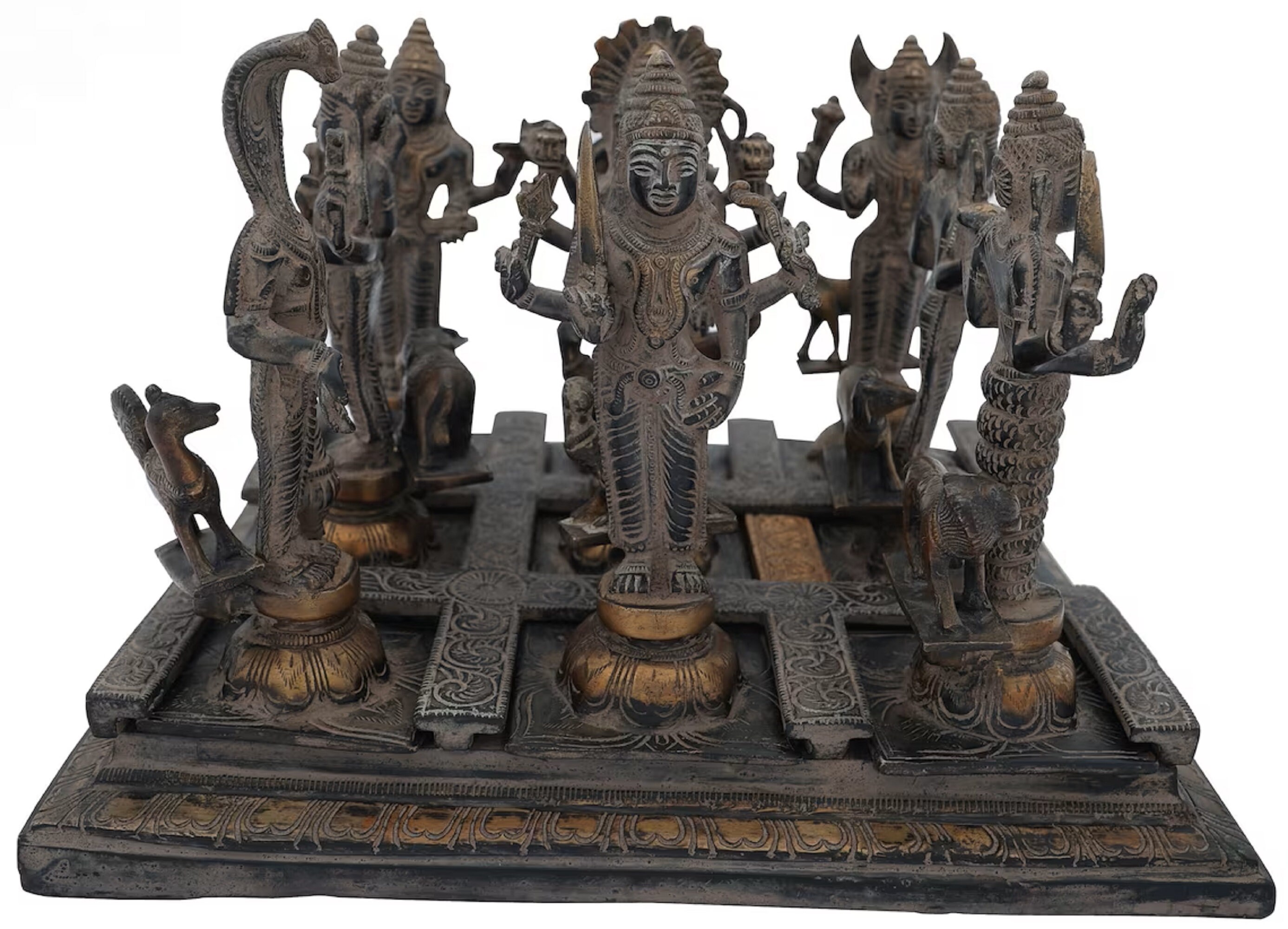 Navagraha the Nine Planets in Brass Handmade Made in India - Etsy