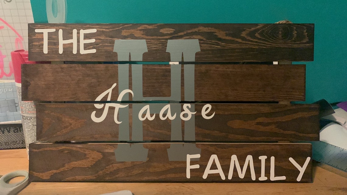 Custom Family Name Sign - Etsy