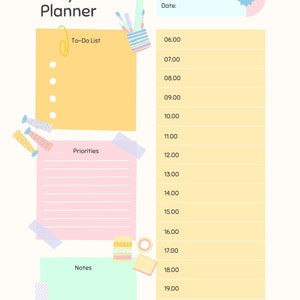 4 Pages of Monthly, Weekly, Daily Planner and Notes - Etsy
