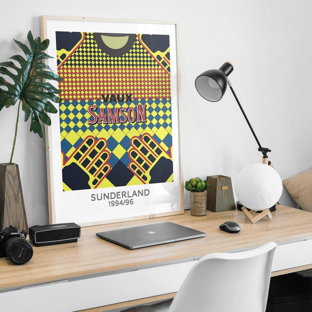 Sunderland 1994/96 Kit Poster Print | Sunderland Gifts | Perfect Gift ...