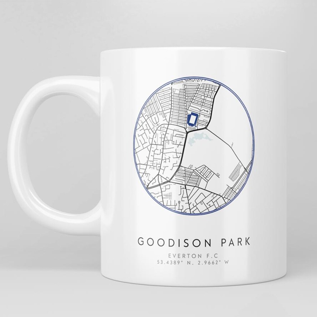 Goodison Park Stadium Map Mug Valentines Gifts for Him - Etsy