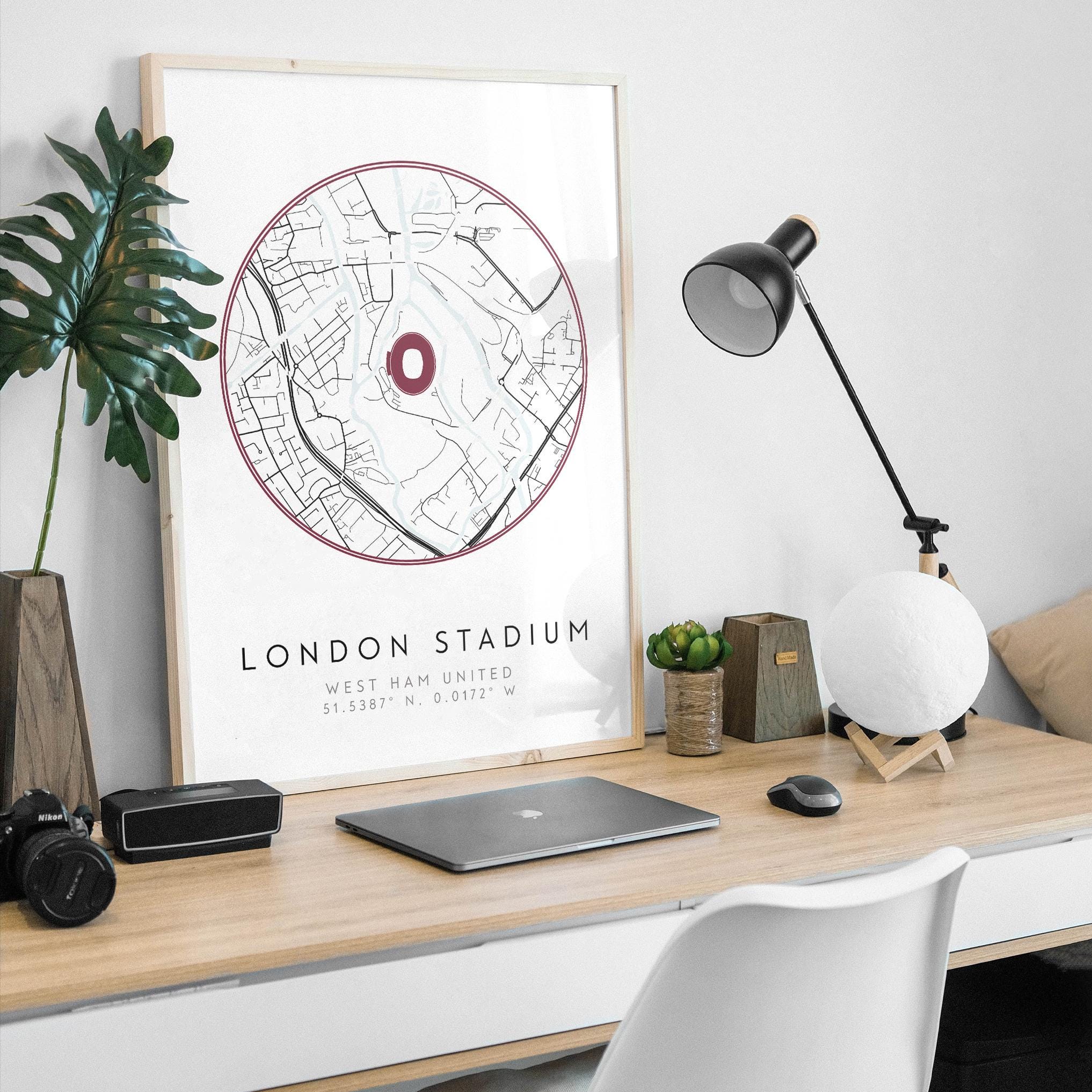 London Stadium Map Poster - Etsy