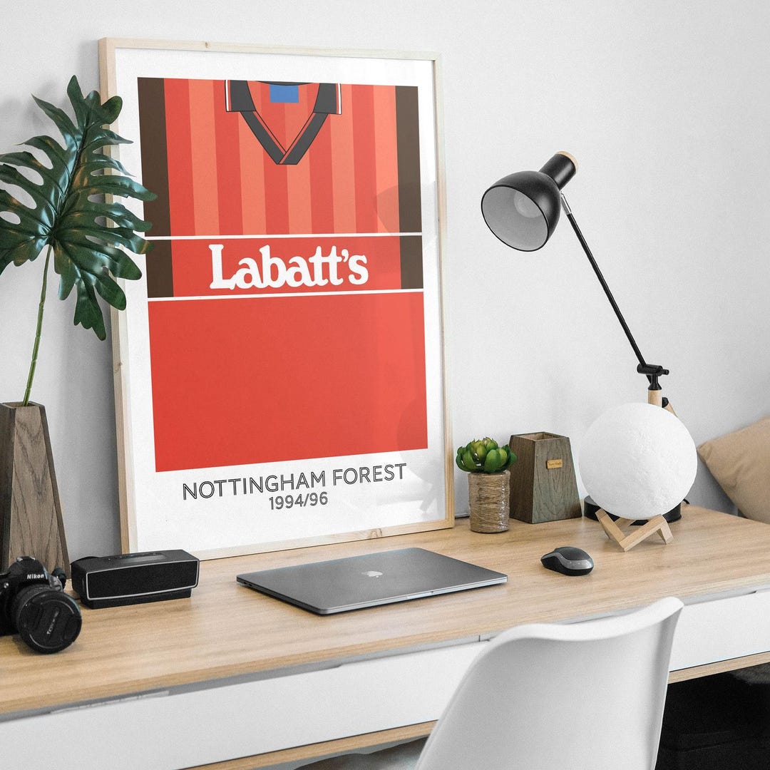 Nottingham Forest 1994/96 Kit Poster Print | Nottingham Forest Gifts ...