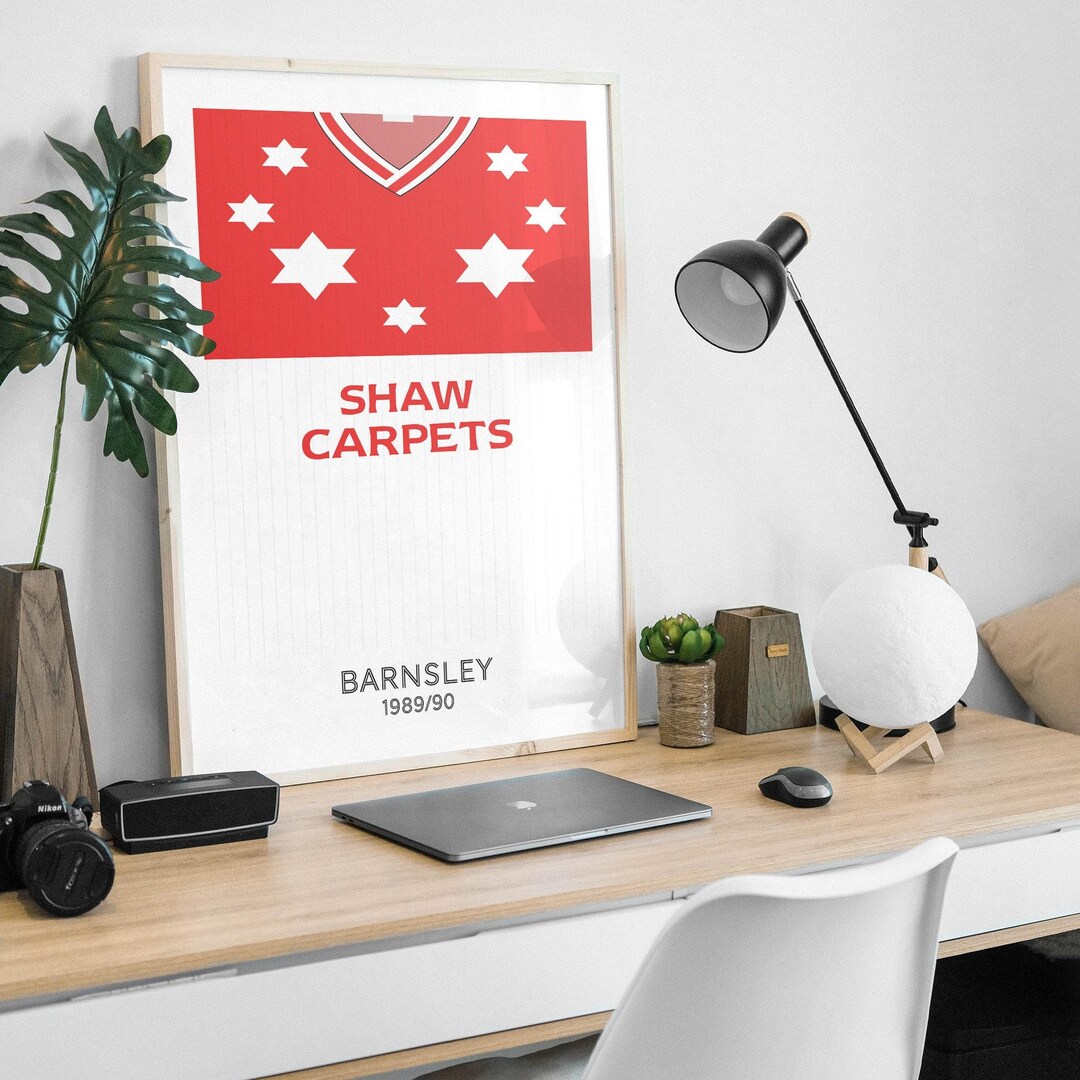 Barnsley 1989/90 Kit Poster Print | Barnsley Gifts | Perfect Gift for ...