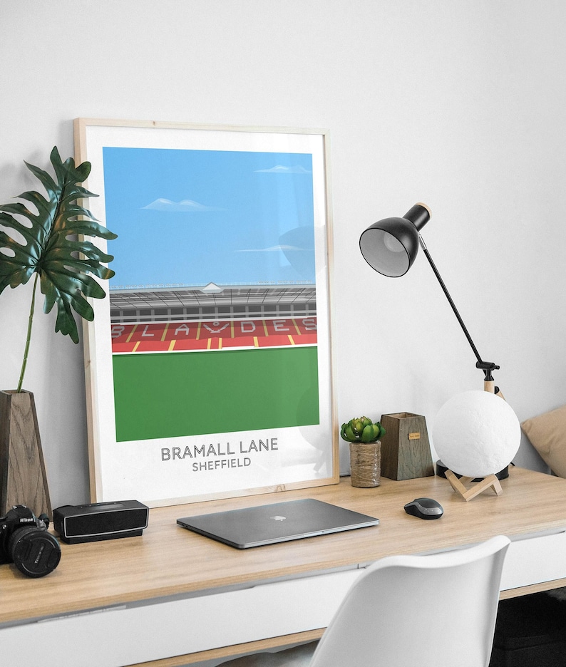 Bramall Lane Stadium Print | Sheffield United Fans Gifts | Perfect Gift ...