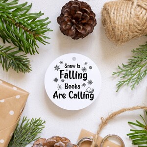 Snow is Falling Books Are Calling Snowflake SVG Book SVG Christmas Book ...