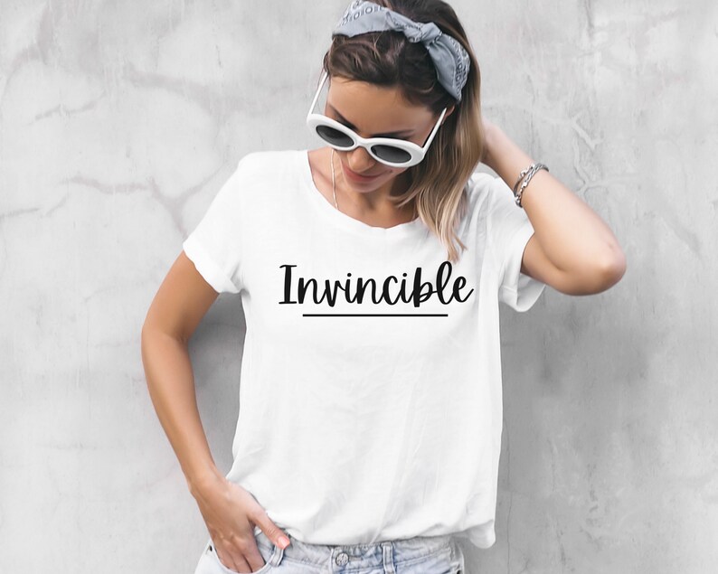 Invincible SVG Inspirational SVG Inspirational Quotes - Etsy