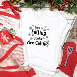 Snow is Falling Books Are Calling Snowflake SVG Book SVG Christmas Book ...