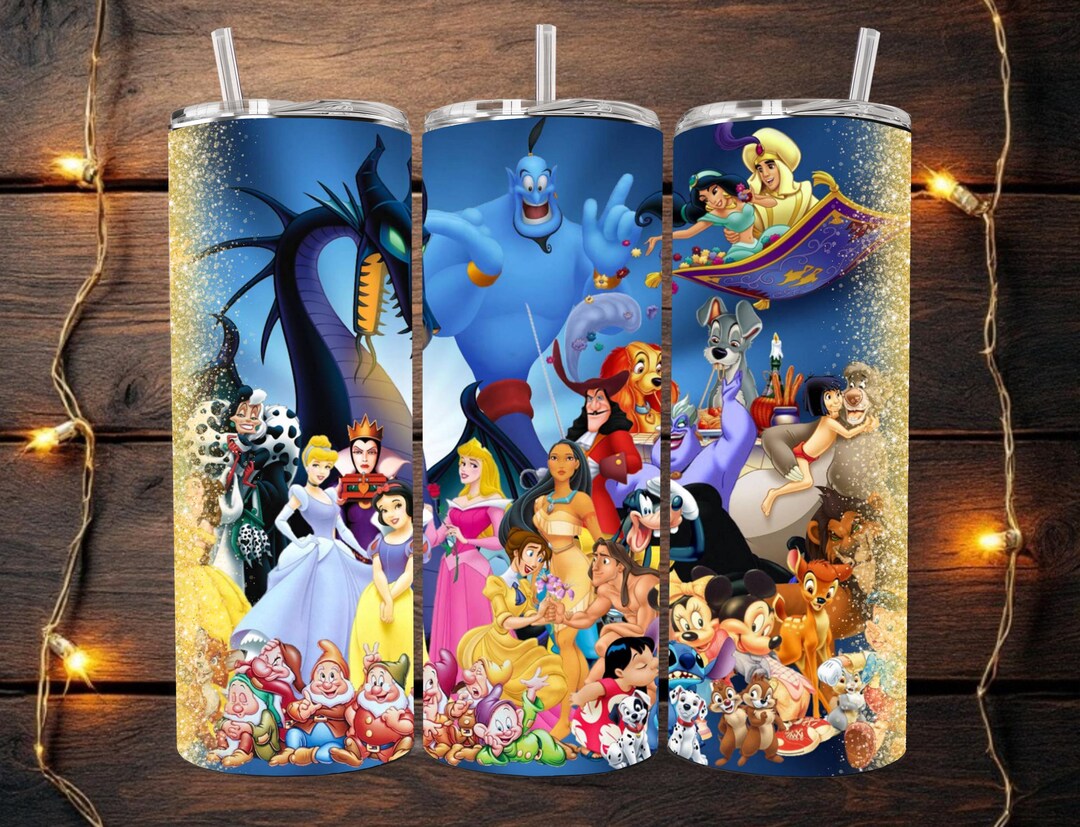 Disney Characters Sublimation Tumbler - Etsy