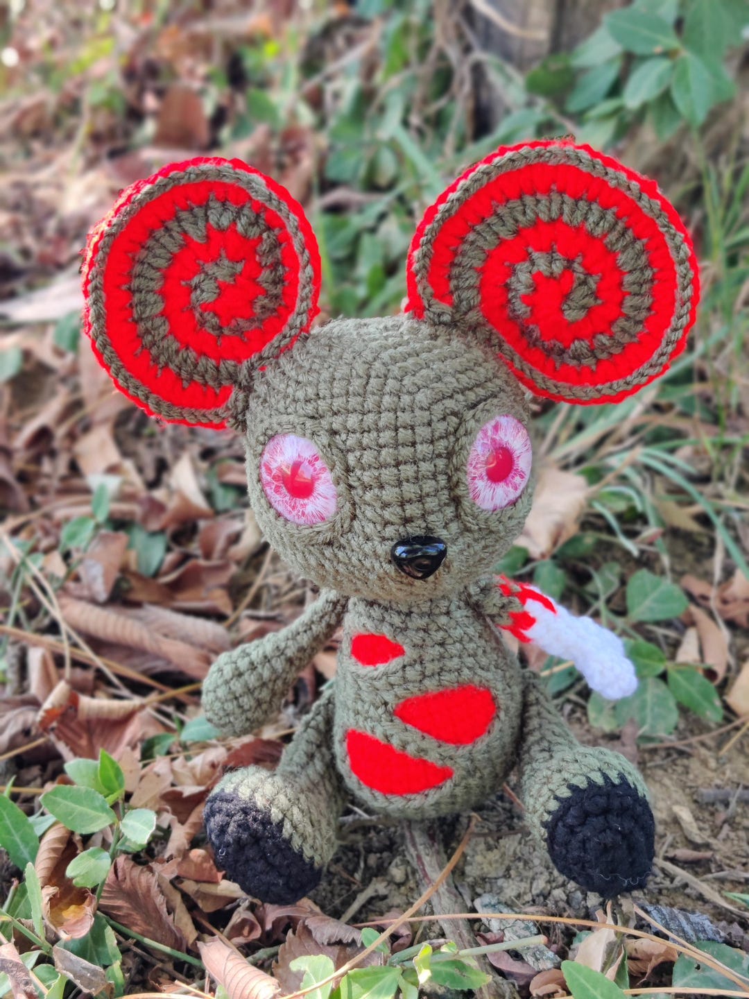 Zombie Mouse - Creepy Cute Amigurumi Crochet Doll - Etsy