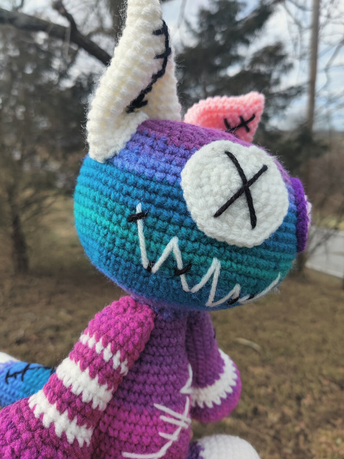Creepy Cute Amigurumi Crochet Zombie Cat Plush - Etsy