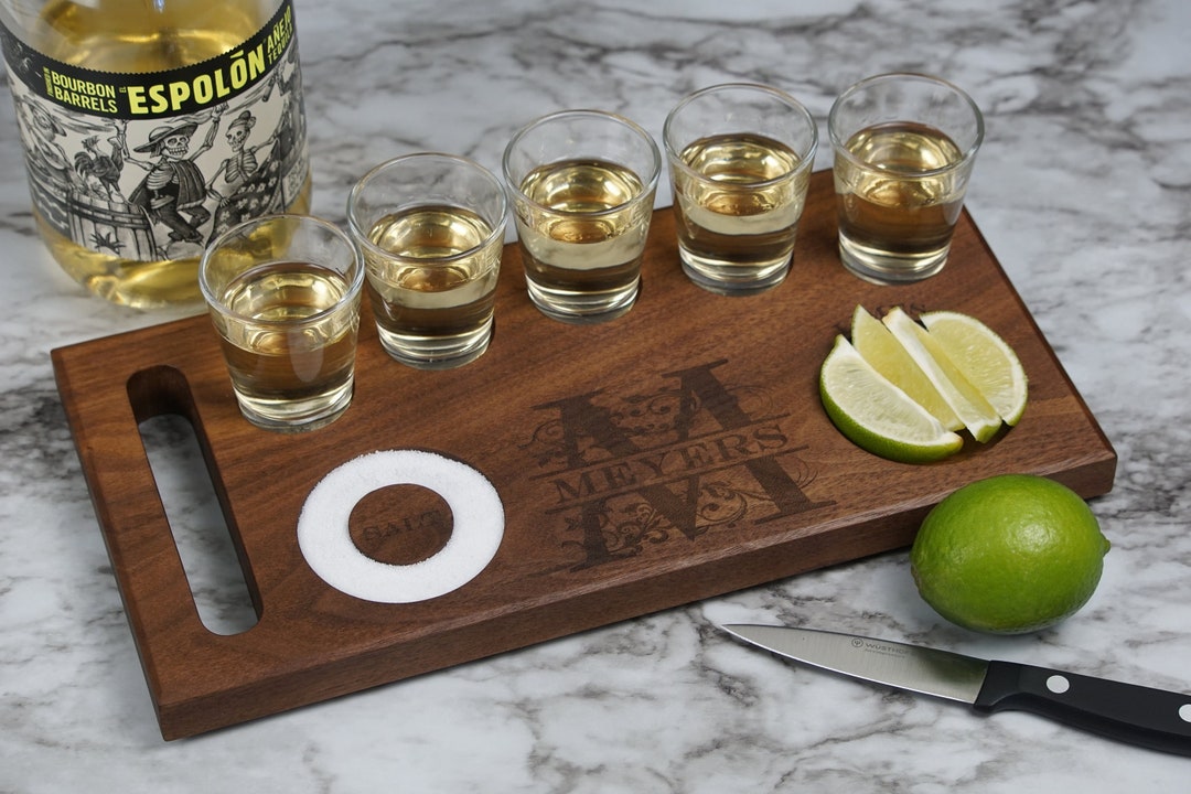 Personalized Tequila Shot Board, Tequila Tasting, Wedding Gift, Tequila ...