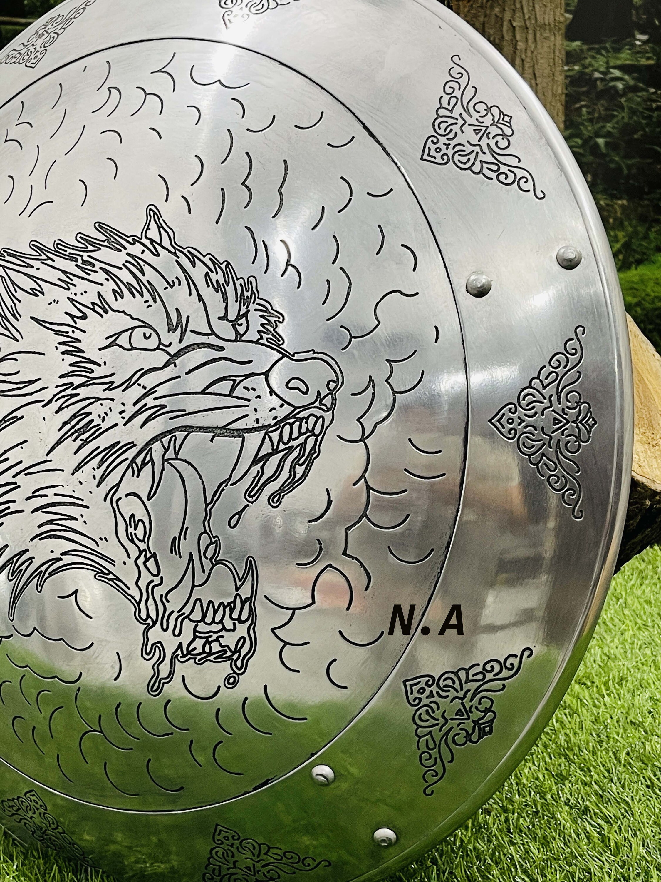 Viking Shield Wolf Shield Warrior Shield Halloween Costume - Etsy UK