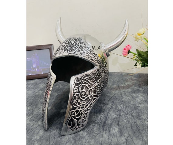 Norse Mythology Horned Valhalla Viking Helmet Asgard Hero | Etsy UK
