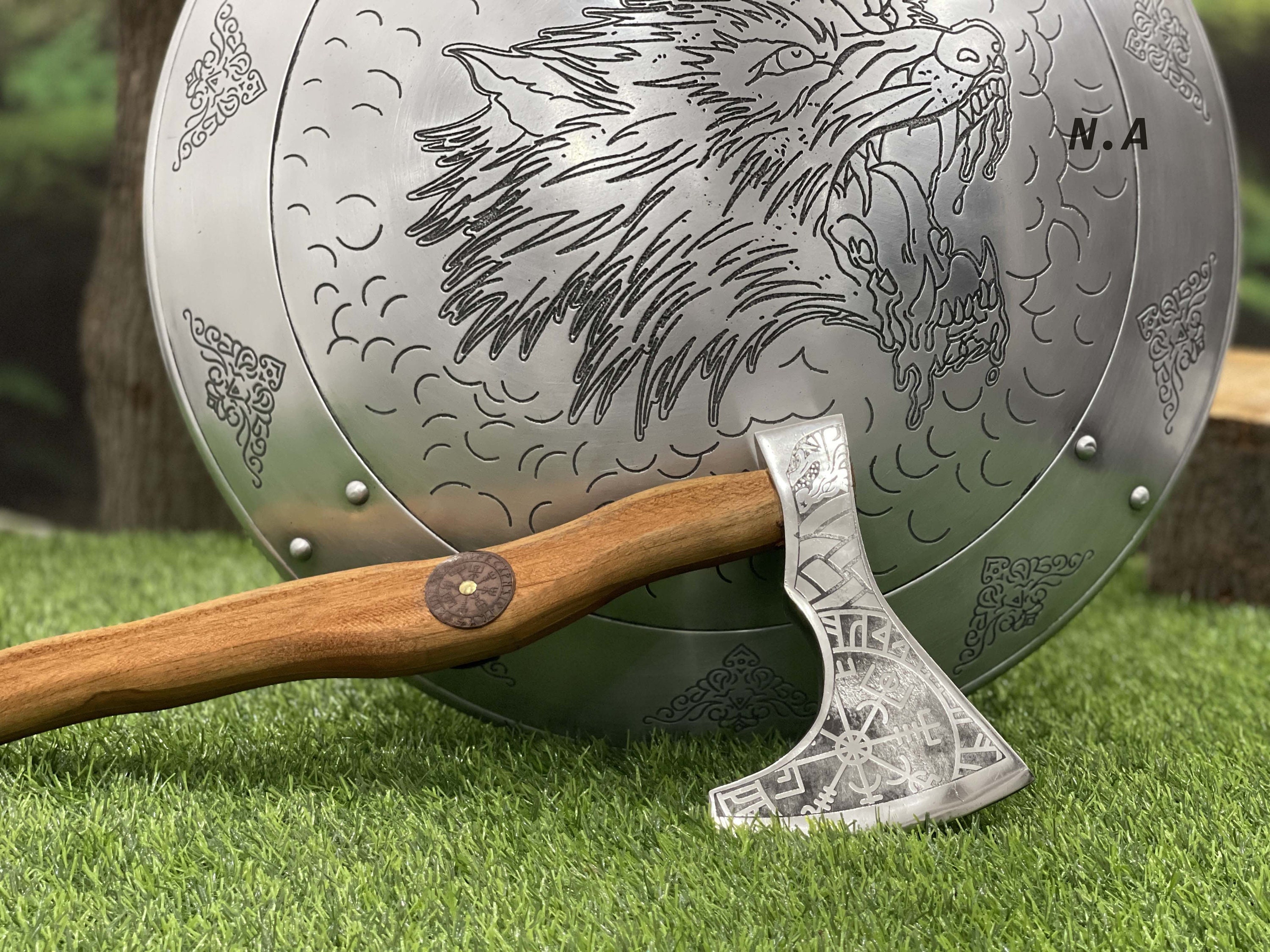 Viking Shield Wolf Shield Warrior Shield Halloween Costume - Etsy UK