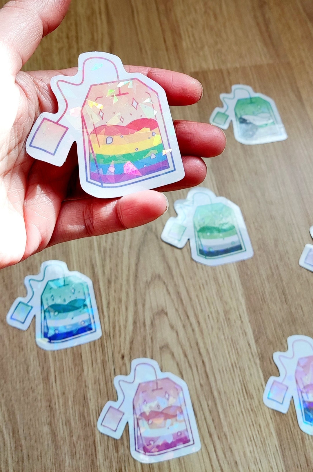 Queer Teabag Stickers | Pride | LGBTQ+ | Holographic - Etsy